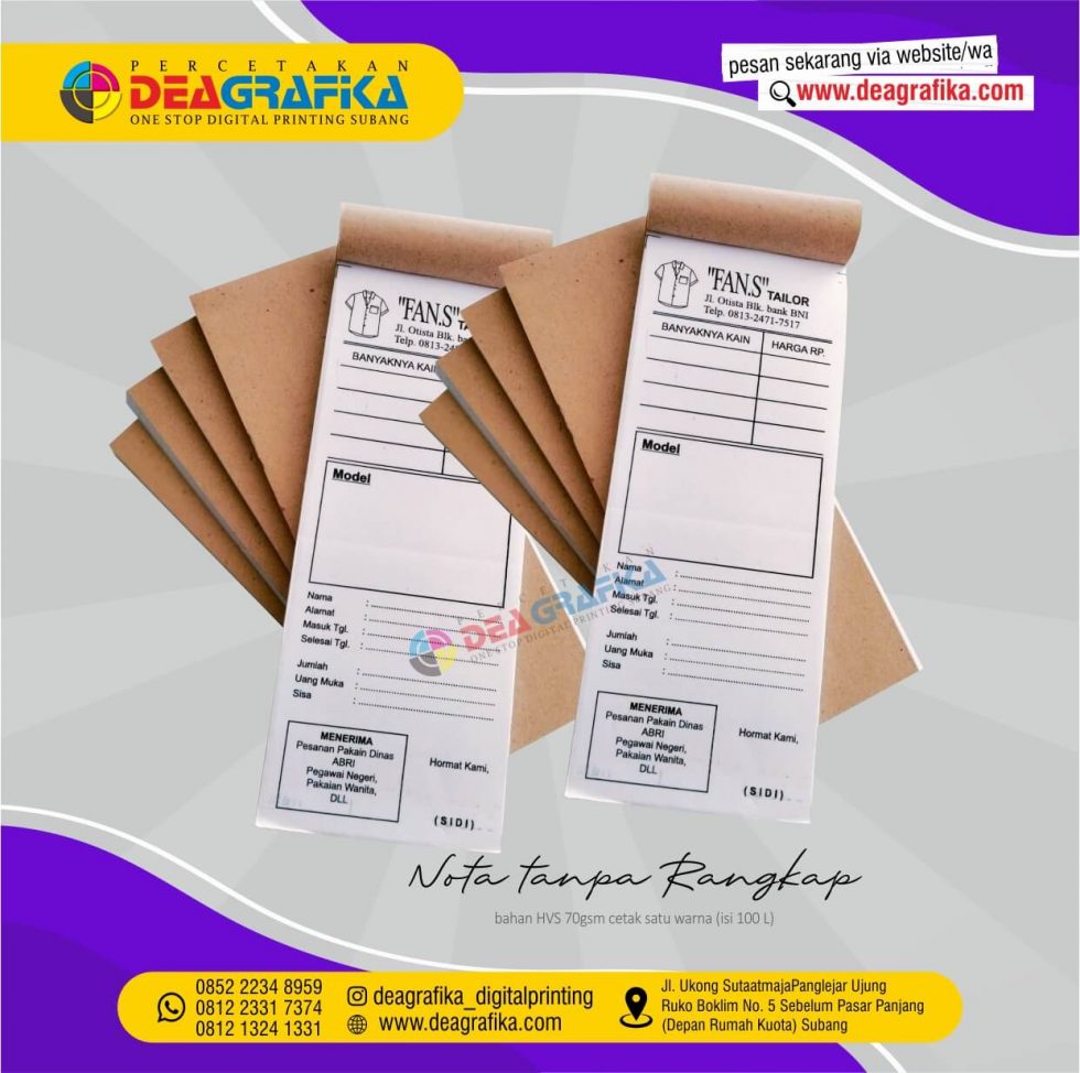DEA GRAFIKA | PERCETAKAN & DIGITAL PRINTING SUBANG