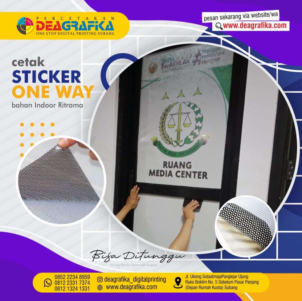 Stiker One Way Vision | DEA GRAFIKA