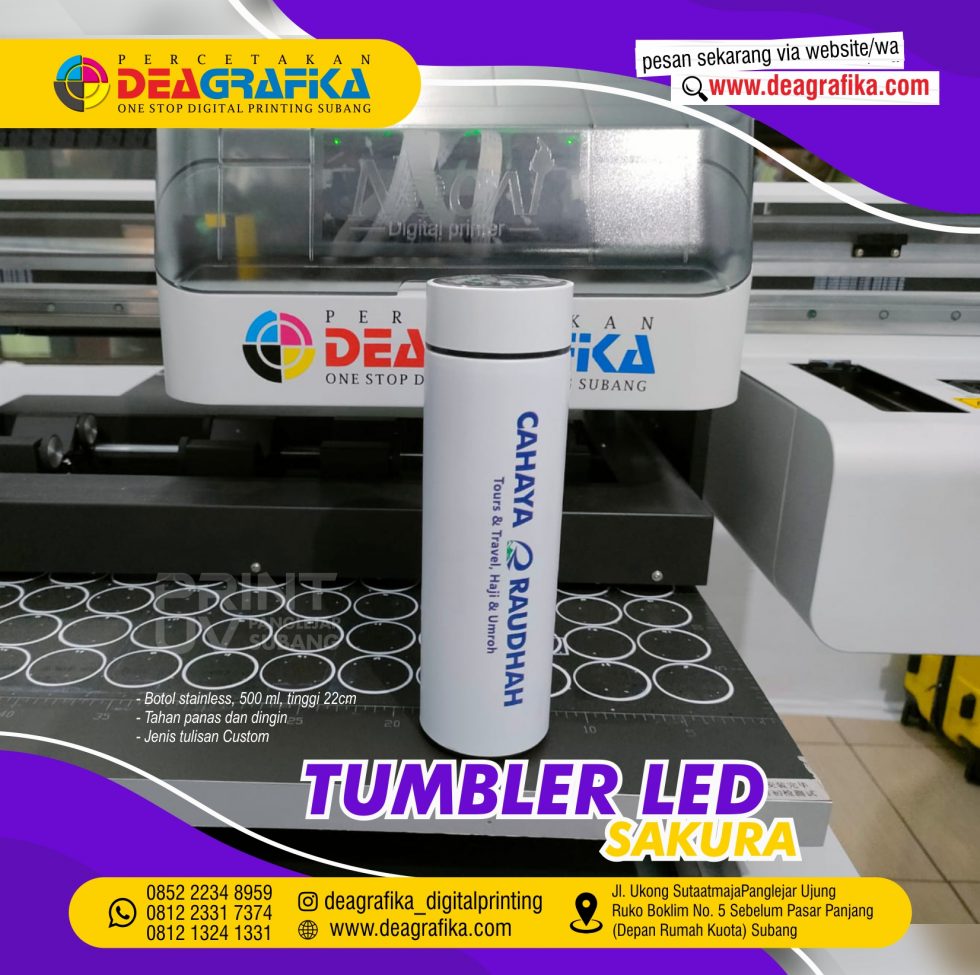 Tumbler Sakura Led | Bisa satuan juga | DEA GRAFIKA