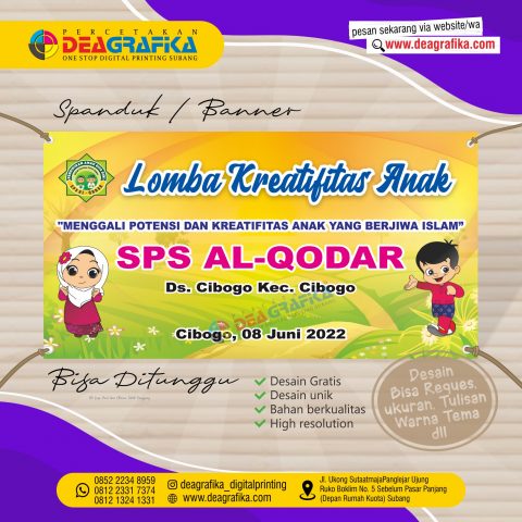 Spanduk Backdrop Lomba TK - DEA GRAFIKA