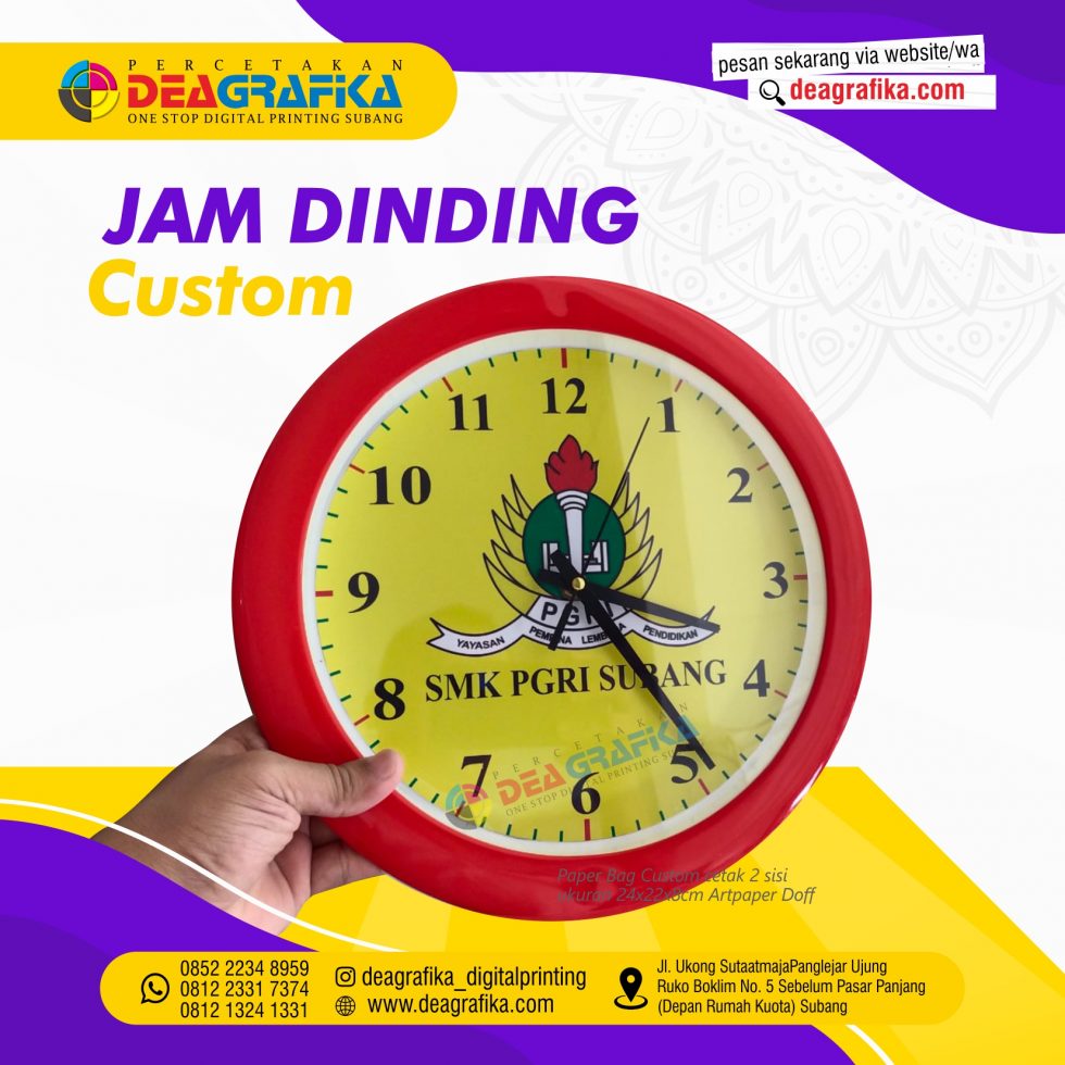 Jam Dinding Custom - DEA GRAFIKA