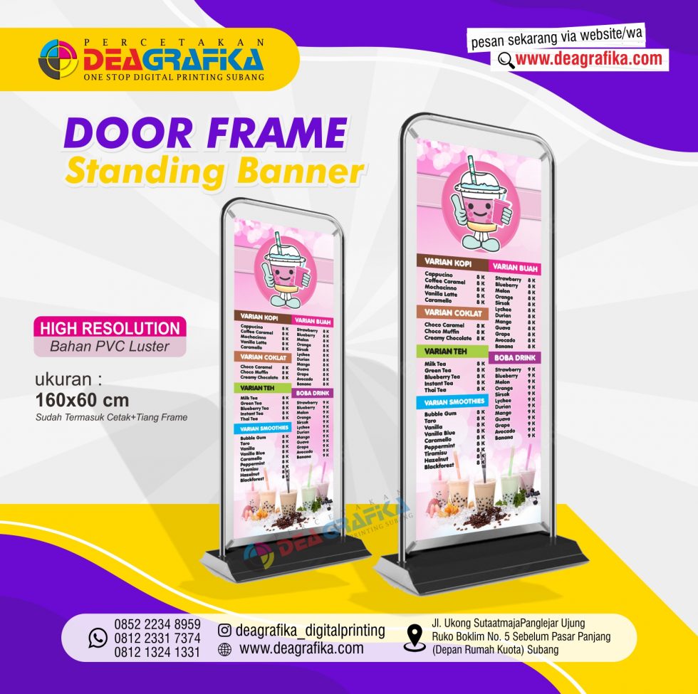 Door Frame Standing Banner - DEA GRAFIKA