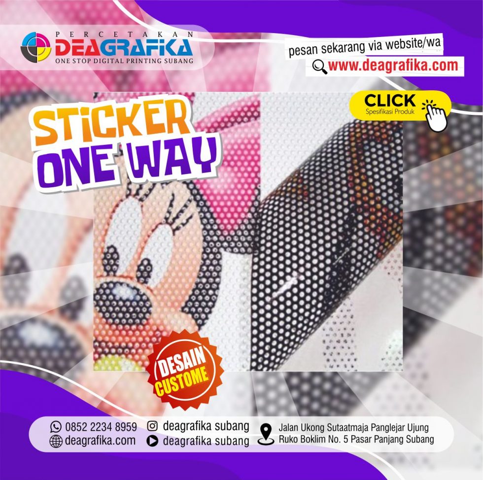 STICKER ONE WAY - DEA GRAFIKA
