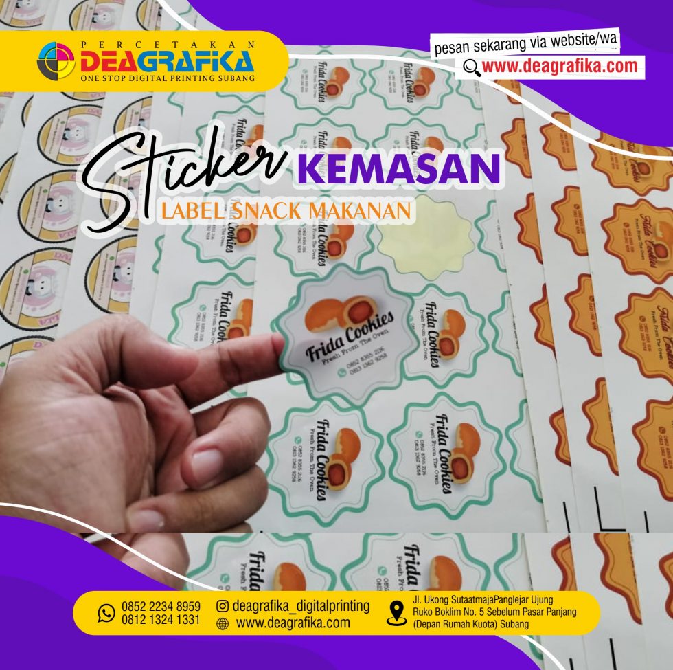 Sticker Label Kemasan Print Cutt - DEA GRAFIKA