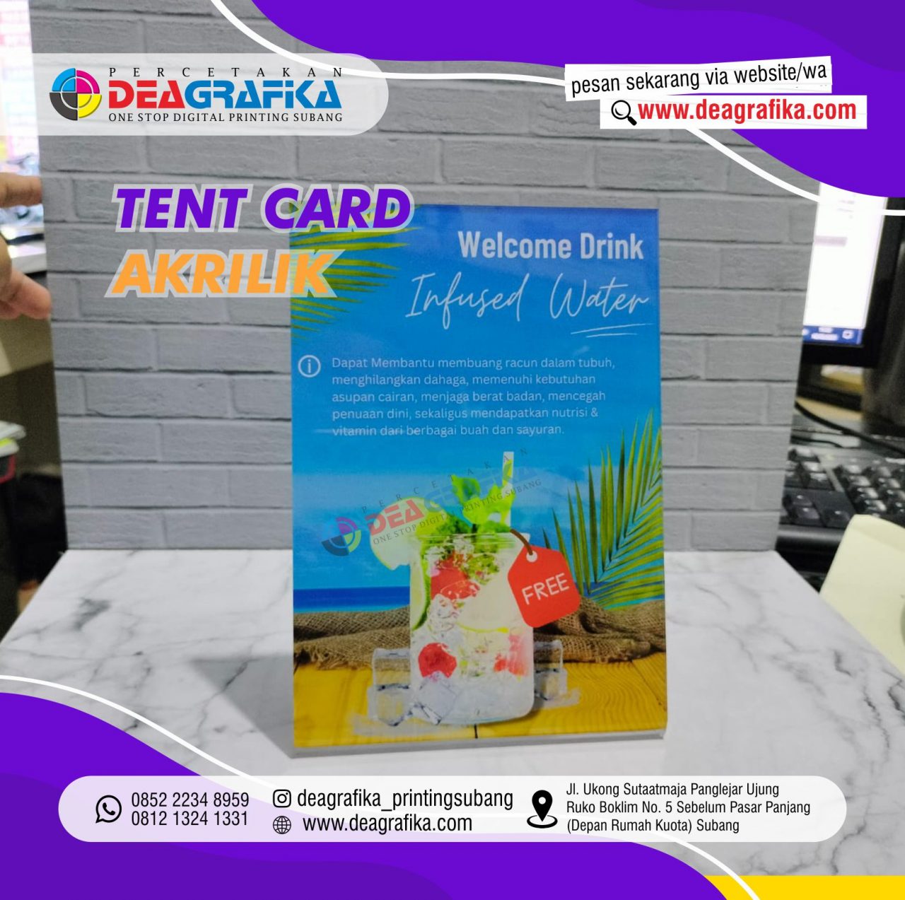 Tent Card Display A5 Portrait - DEA GRAFIKA