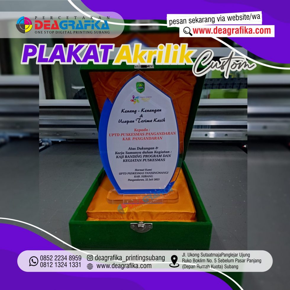 Plakat Akrilik Puskesmas - DEA GRAFIKA