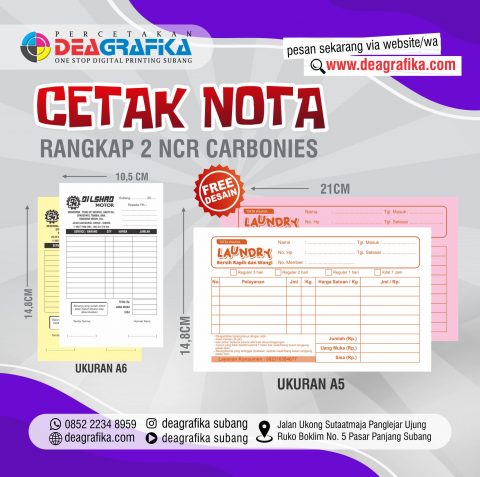 NOTA A5 A6 RANGKAP 2 - DEA GRAFIKA