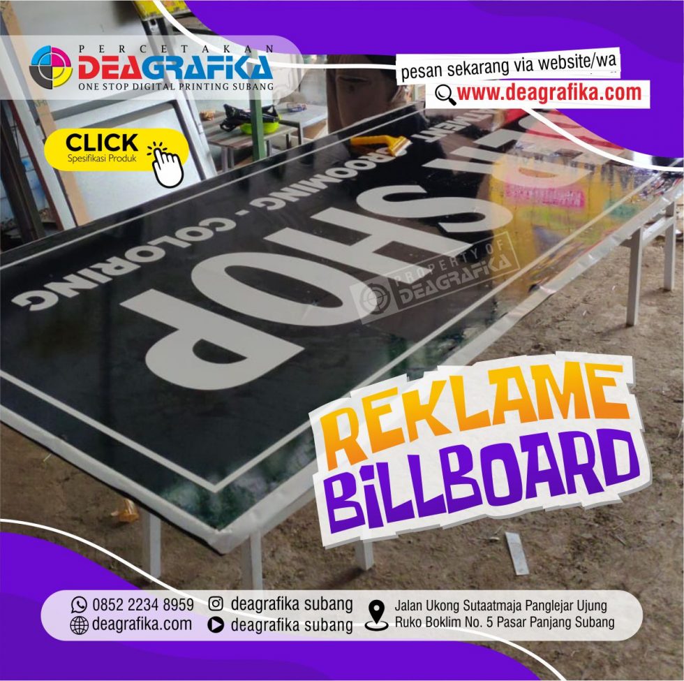 REKLAME BILBOARD PAPAN NAMA - DEA GRAFIKA