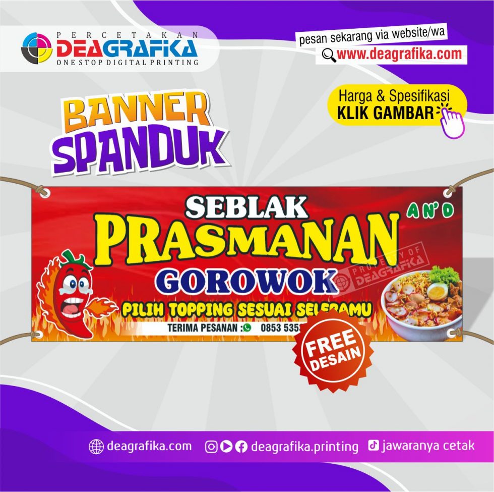 BANNER SPANDUK SEBLAK - DEA GRAFIKA