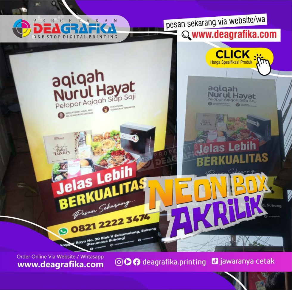 NEON BOX KOTAK 75×120 - DEA GRAFIKA