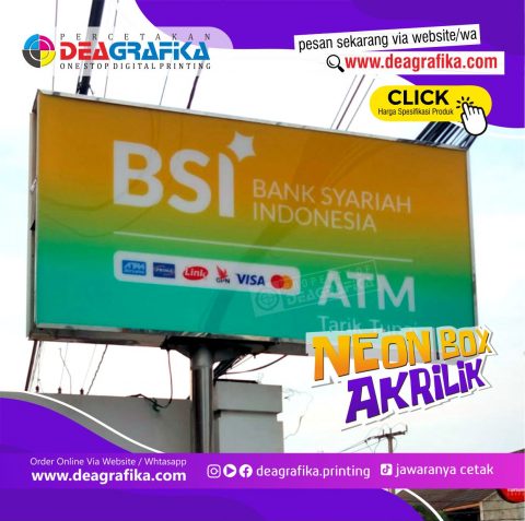 NEON BOX 200×100 CM - DEA GRAFIKA